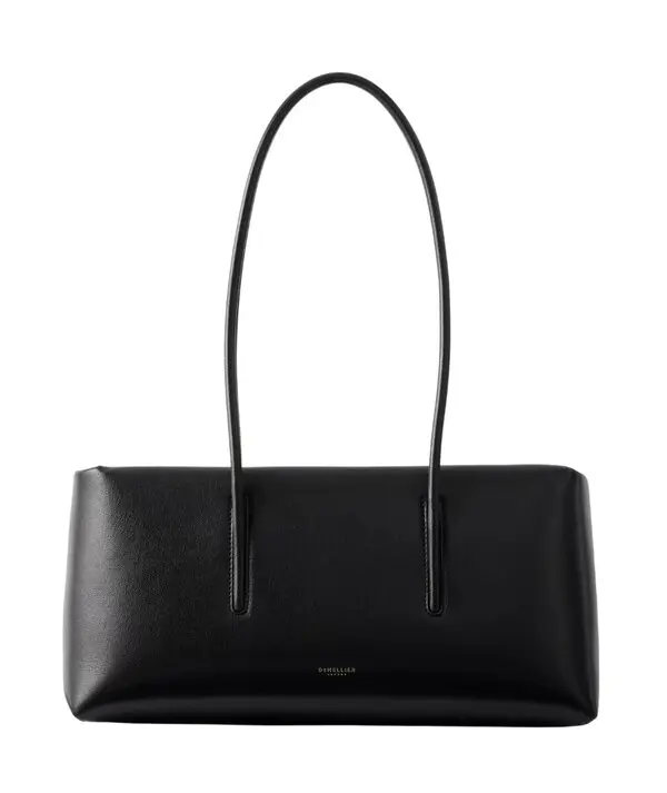 DEMELLIER The Stockholm Full Grain Leather Shoulder Bag - Black