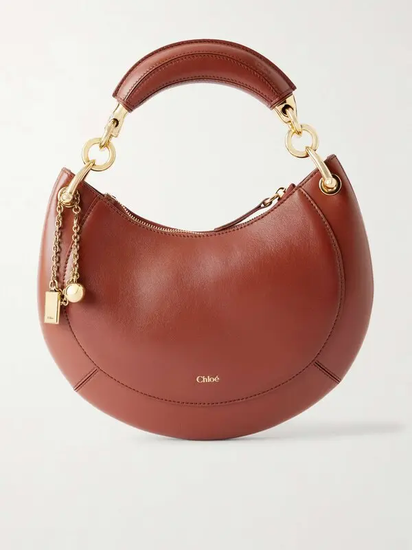 Chloé Banana Leather Shoulder Bag - Tan