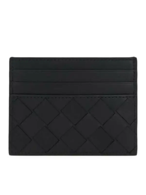 Bottega Veneta Card Holder In Intrecciato Vn - Multicolor