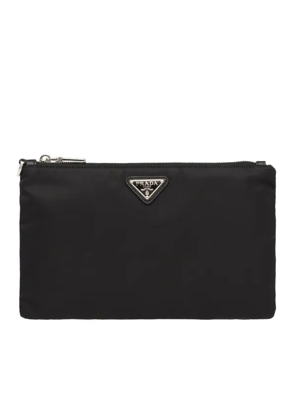 Prada Re-nylon And Saffiano Pouch