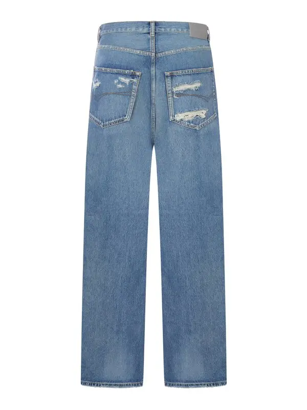 Balenciaga Dark Organic Denim Baggy Jeans