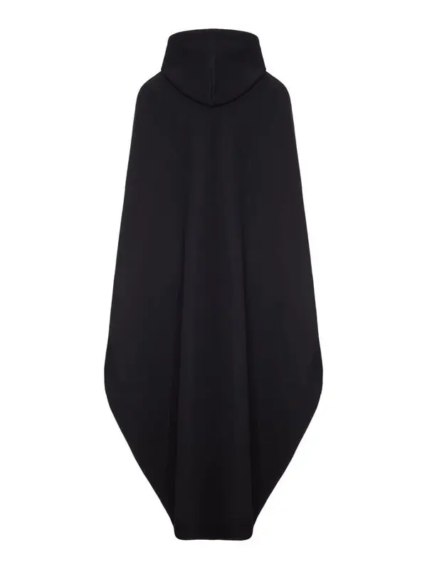Balenciaga Oversized Asymmetric Hooded Sweatshirt Cape
