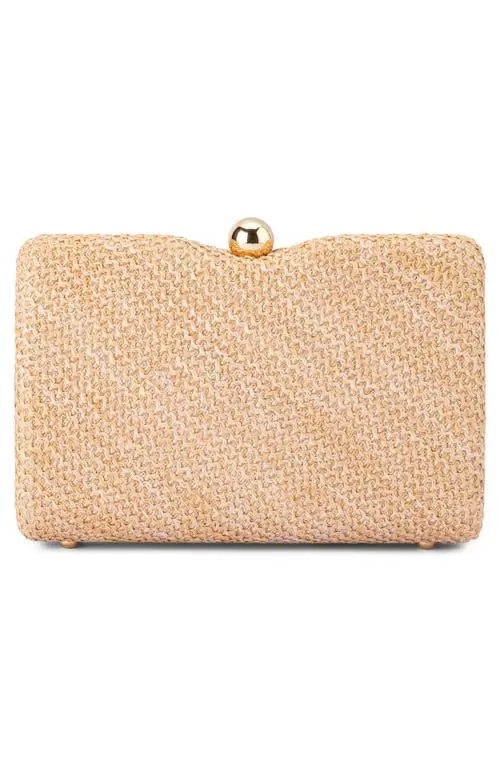 OLGA BERG Birdie Woven Clutch