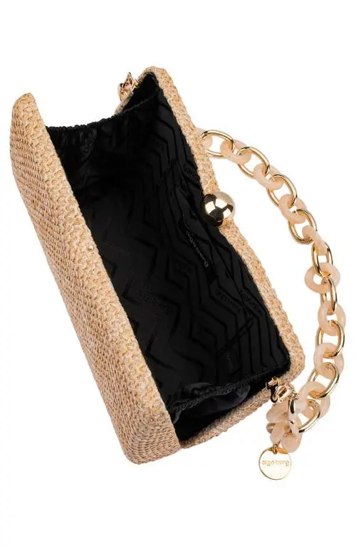 OLGA BERG Birdie Woven Clutch