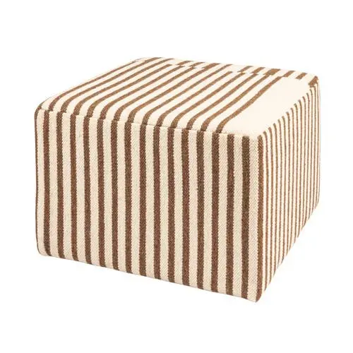 OLIVE GROVE Upholstered Coffee Table Ottoman - Ivory