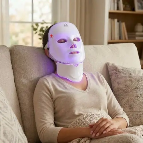 PURSONIC 7-in-1 Led Light Therapy Face & Neck Mask + Led Red Light Therapy Panel