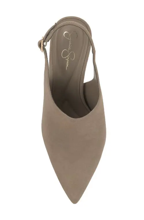 Jessica Simpson Pavie Slingback Pump - Light Grey
