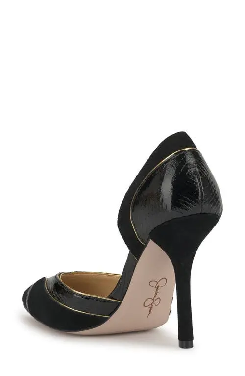 Jessica Simpson Vuley D'orsay Pump - Black/gold