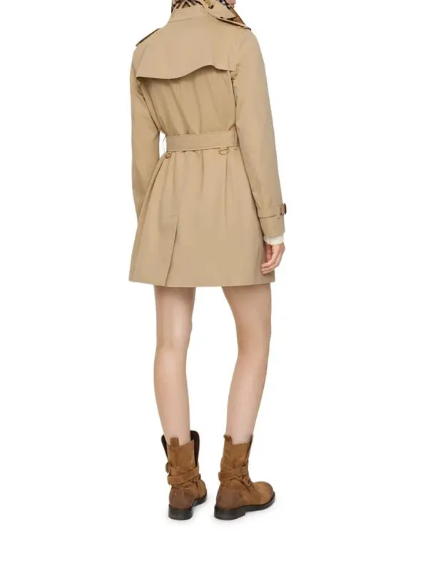 Burberry Heritage Kensington Short Trench Coat - Multicolor