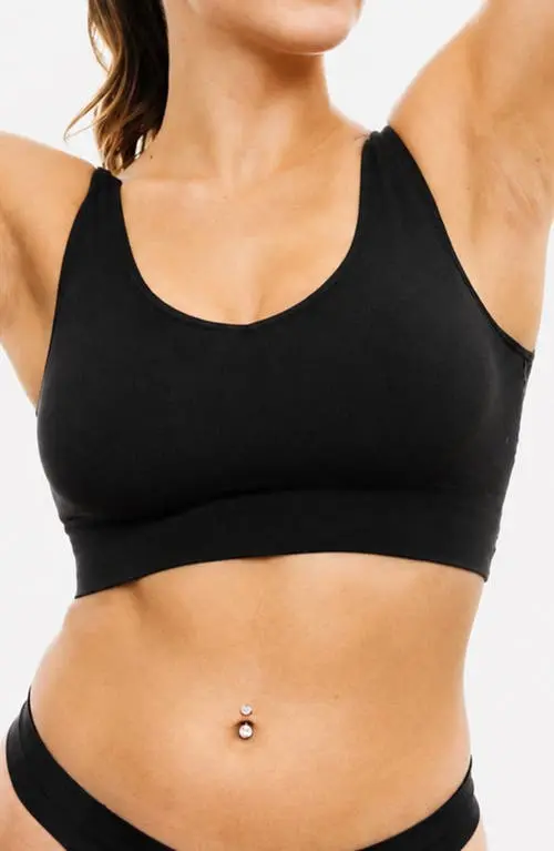 BRABAR Soft Reversible V Lace Bralette - Black