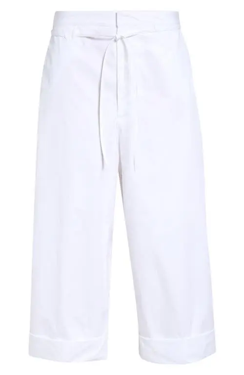 Jacquemus Le Pantalon Marin Belted Wide-leg Cotton Poplin Trousers - White 100