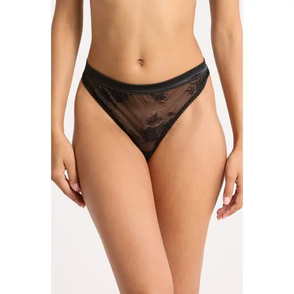 Simone Perele Louise Lace Thong - Black