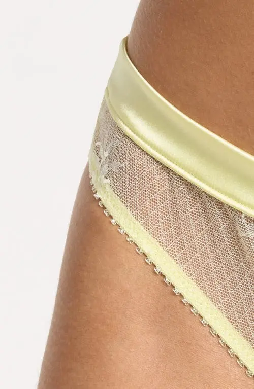 Simone Perele Louise Lace Thong - Yellow Lemonade