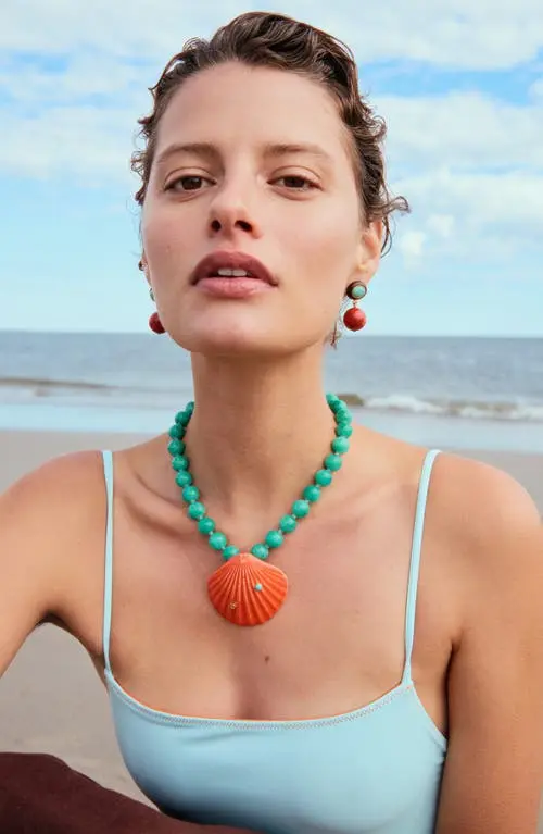 LIZZIE FORTUNATO Laurel Semiprecious Stone Drop Earrings