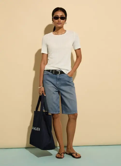 BAUKJEN Britney Stretch Denim Shorts