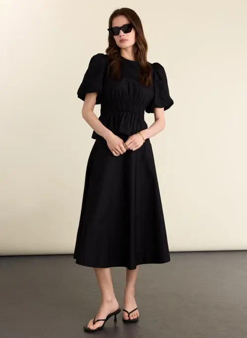 BAUKJEN Loretta Organic Cotton Midi Skirt