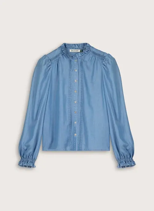BAUKJEN Zoe Frill Neck Blouse