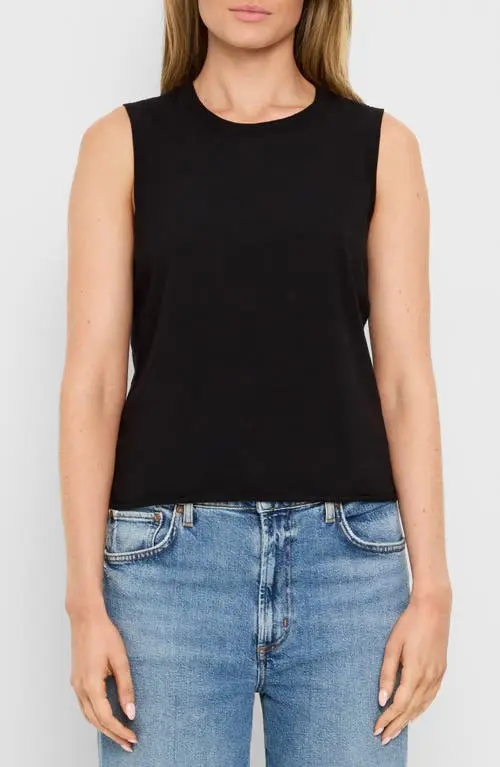 Michael Stars Junia Cotton Tank - Black