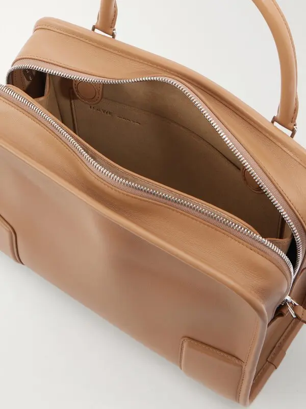 Loewe Amazona 180 Medium Leather Shoulder Bag - Brown