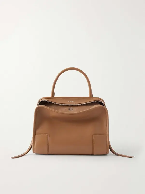 Loewe Amazona 180 Medium Leather Shoulder Bag - Tan