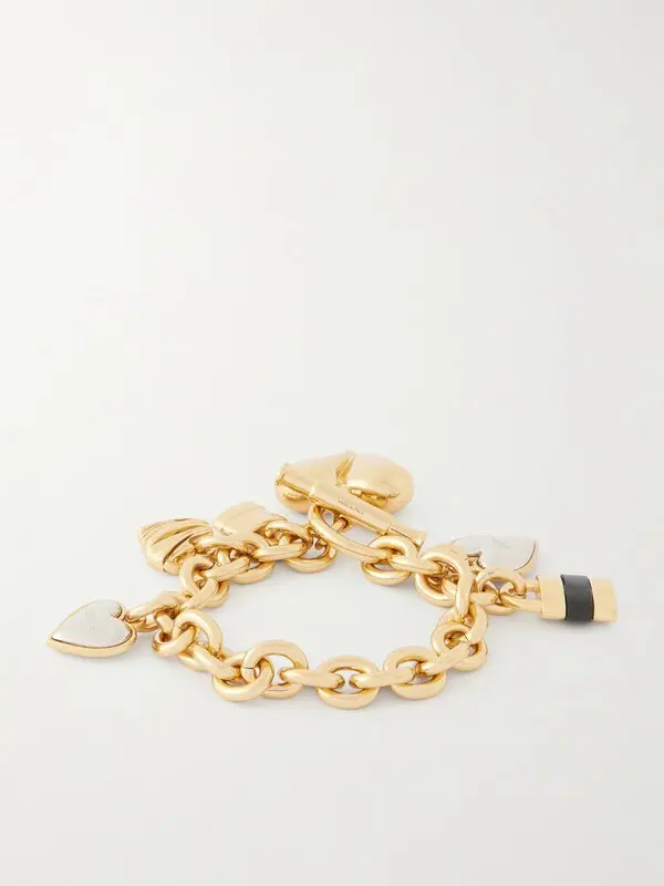 Chloé Logo-detailed Charm Bracelet - Gold