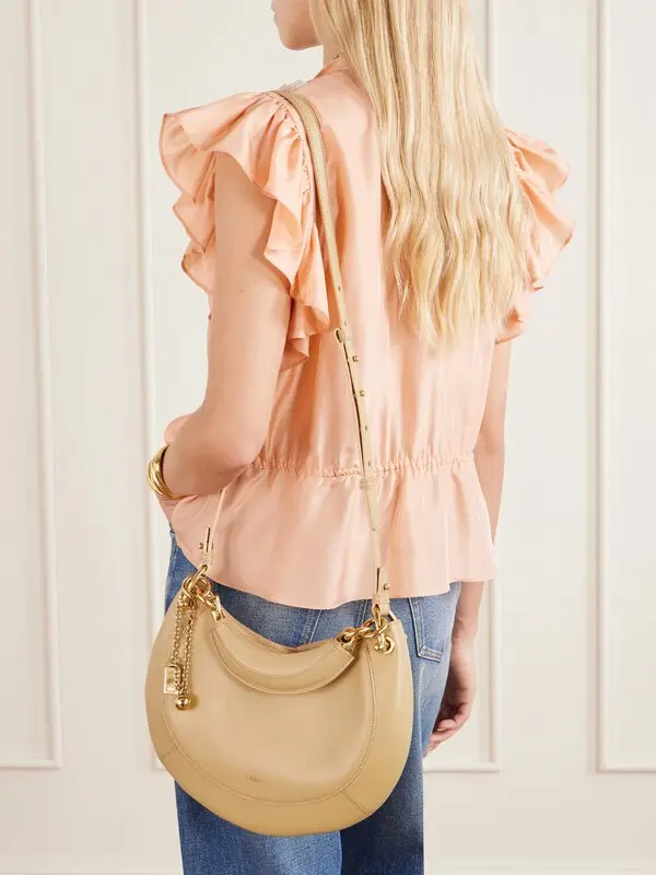 Chloé Banana Leather Shoulder Bag - Neutrals