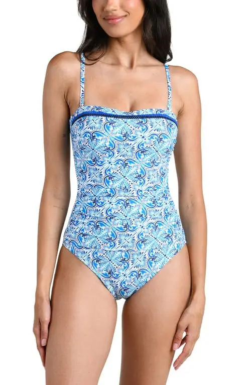 La Blanca Costa Azul Bandeau One-piece Swimsuit