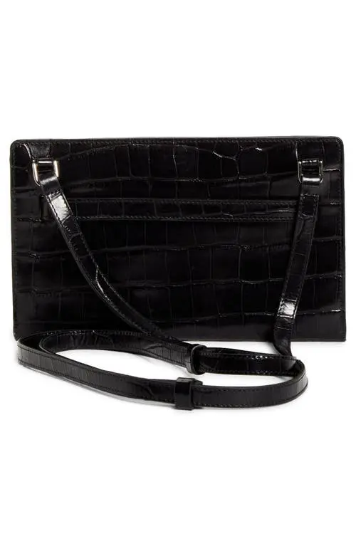 TOTEME Belted Croc Embossed Leather Crossbody Bag