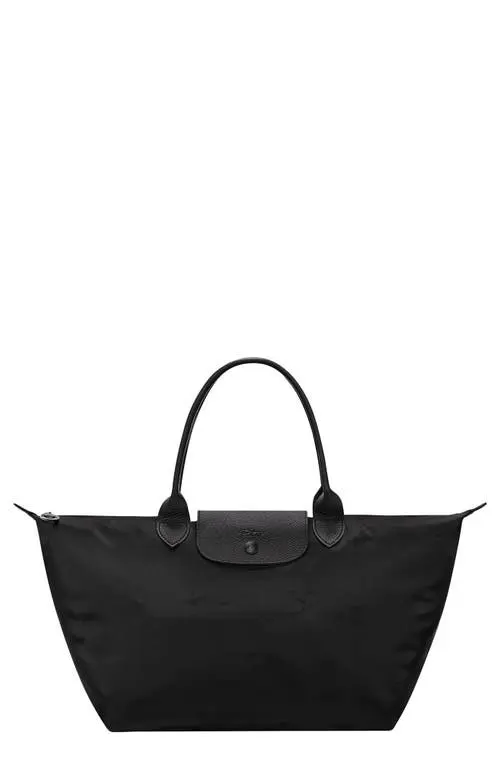 Longchamp Large Le Pliage One Shoulder Bag - Black