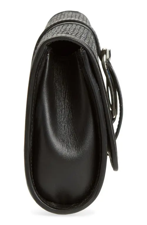 LIFFNER Belted Raffia Clutch