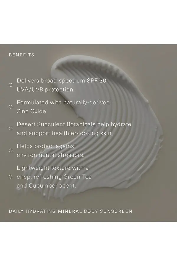 Oak Essentials Travel Daily Hydrating Mineral Body Sunscreen Spf 30