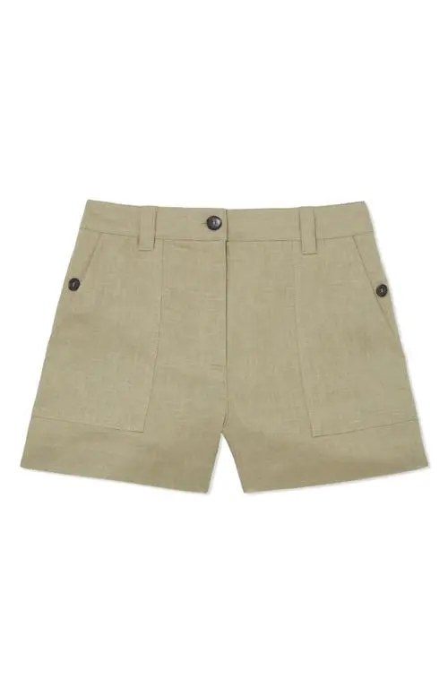REISS Ashby Linen Shorts