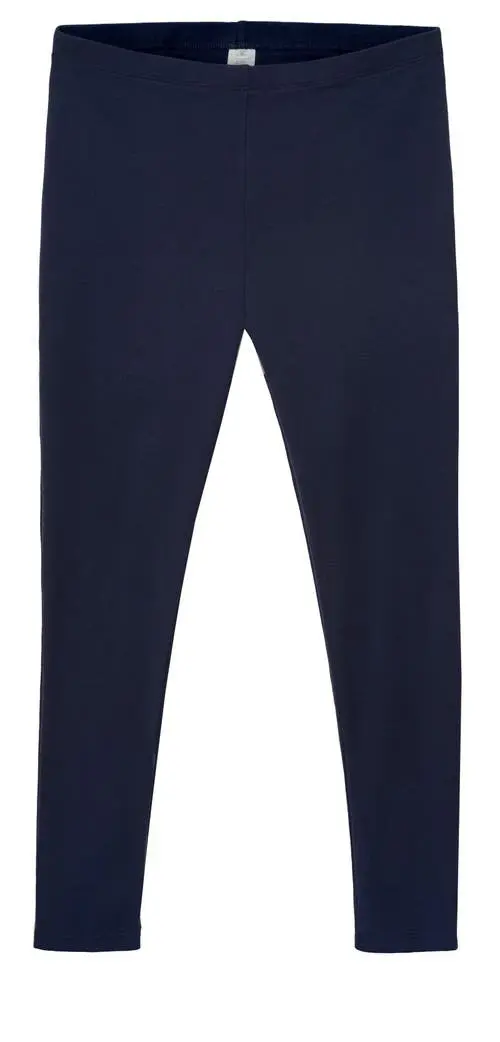 CITY THREADS USA-MADE Soft 100% Cotton Leggings - Navy