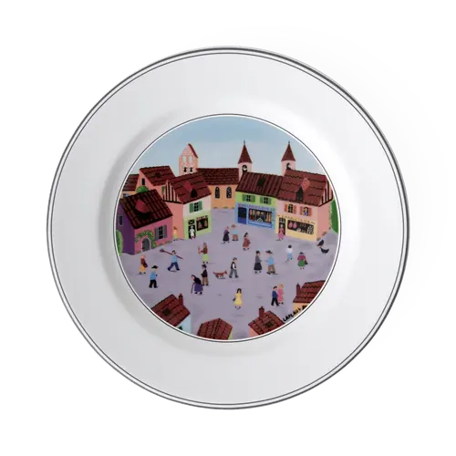 VILLEROY & BOCH Design Naif Salad Plate #4 Old Village Square - None