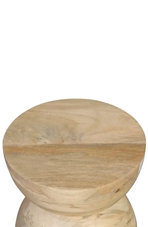 DOVETAIL FURNITURE Levanto Mango Wood Side Table