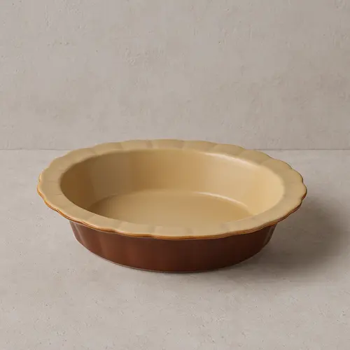 BE HOME Vintage French Stoneware Oval Pie Dish