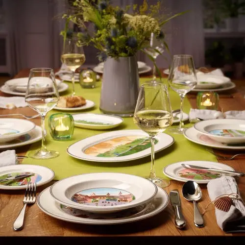 VILLEROY & BOCH Design Naif Dinner Plate #4 Old Village Square