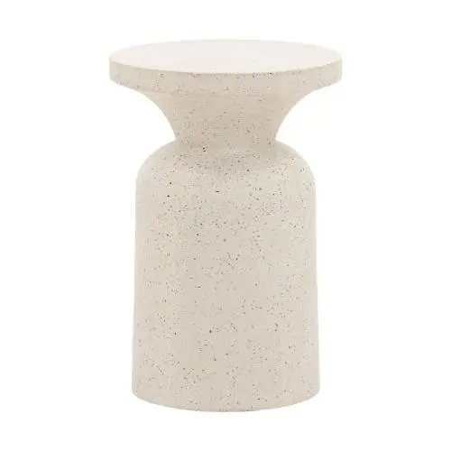 DOVETAIL FURNITURE Cressida Terrazzo Outdoor Side Table