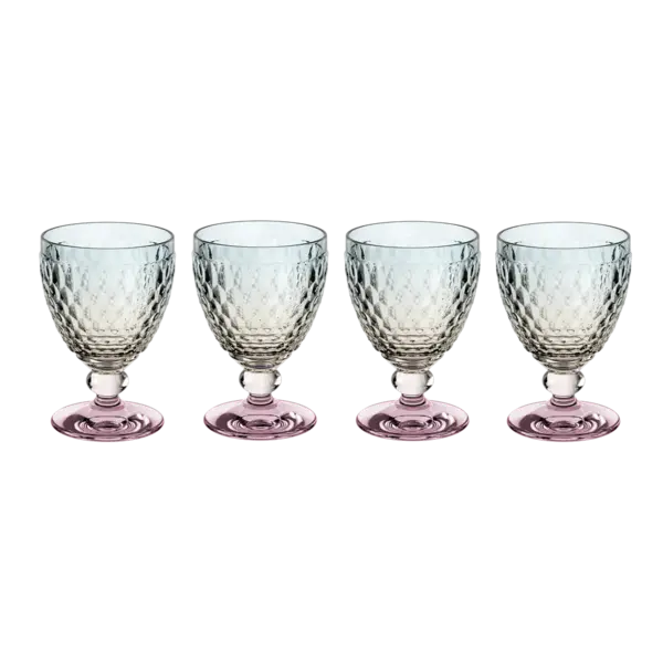 VILLEROY & BOCH Boston Pearl Red Wine Set Of 4 - None