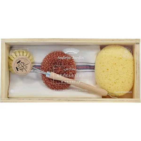 BE HOME Dish Kit In Wooden Box With Acrylic Lid
