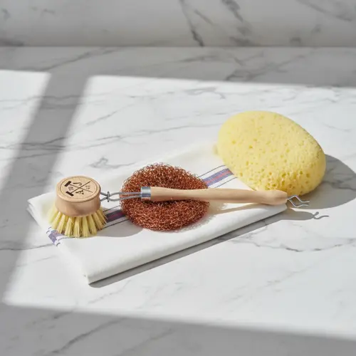 BE HOME Dish Kit In Wooden Box With Acrylic Lid