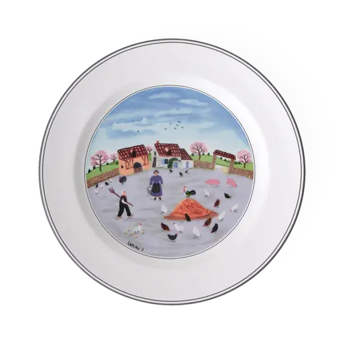 VILLEROY & BOCH Design Naif Dinner Plate #3 Country Yard