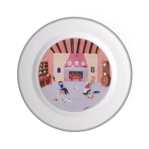 VILLEROY & BOCH Design Naif Dinner Plate #5 The Fireside