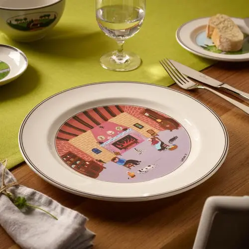 VILLEROY & BOCH Design Naif Dinner Plate #5 The Fireside