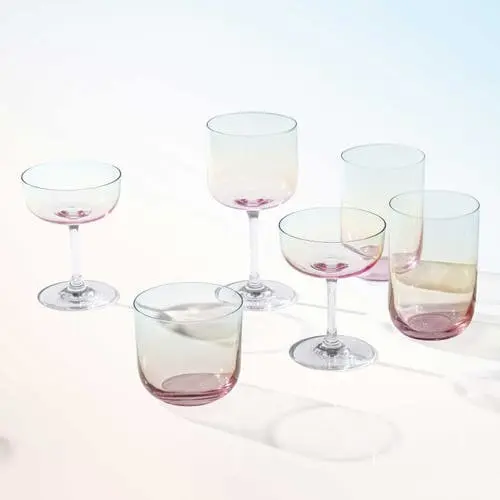 VILLEROY & BOCH Like Pearl Wine / Water Glass Pair
