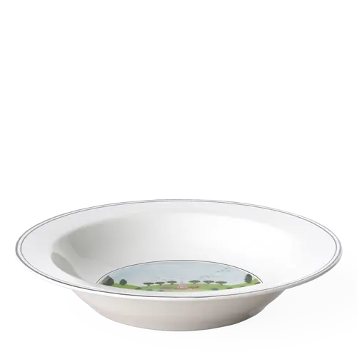 VILLEROY & BOCH Design Naif Rim Cereal Bowl #6 Friend Meeting - None