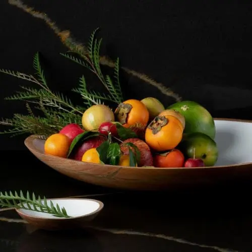 BE HOME Madras Oversized Shallow Bowl