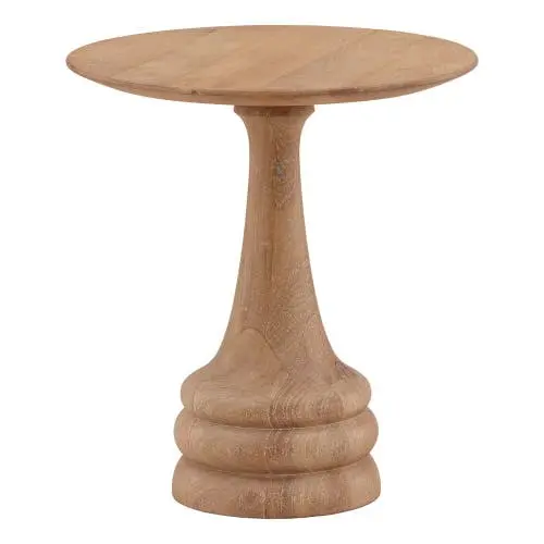 DOVETAIL FURNITURE Minato Mango Wood Side Table