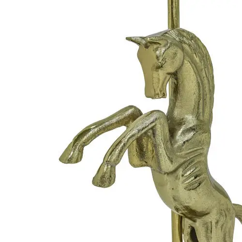 EXPO BAZAAR Horse Side Table With Marble Top