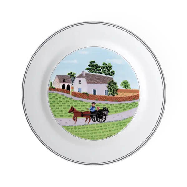 VILLEROY & BOCH Design Naif Dinner Plate #1 Going To Market